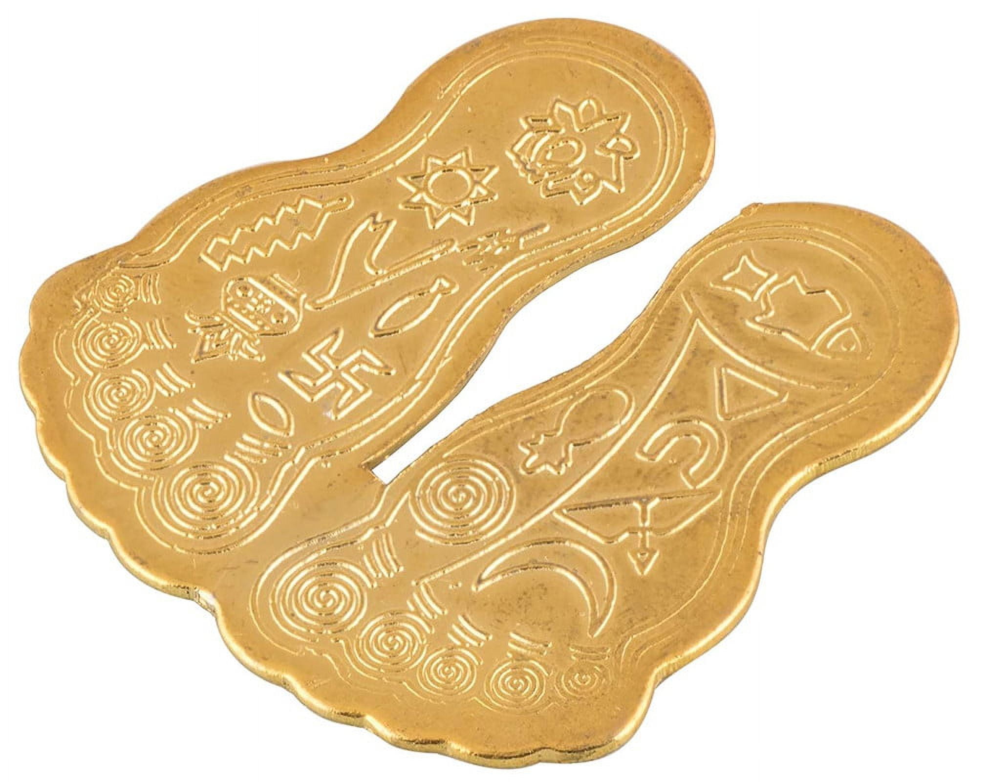 Golden Laxmi Charan Paduka for Home & Office Decoraiotn Diwali Puja ...