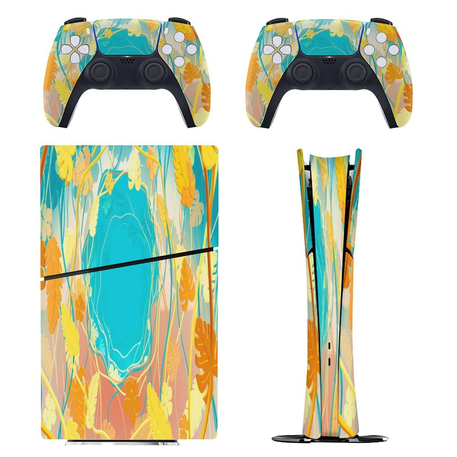 Golden, Leaves, Autumn PS5/PS5 Slim Digital Disc Skin Sticker For ...