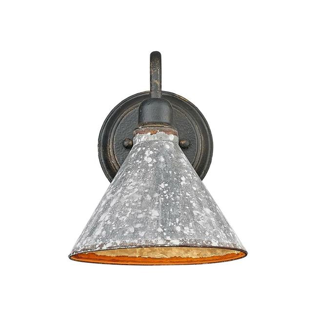 Golden Lighting 0877-1W ABI-GV Jasper 1-Light Wall Sconce in Antique ...