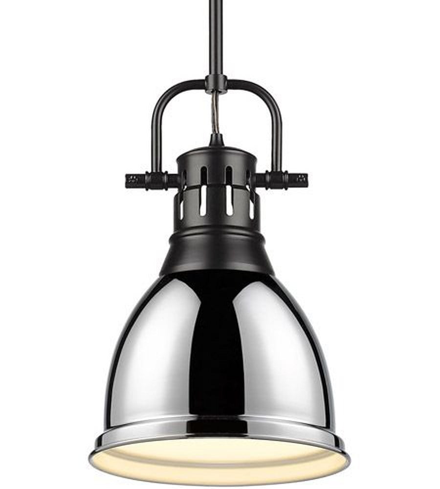 Golden Lighting - Duncan - 1 Light Small Pendant with Rod in Classic ...