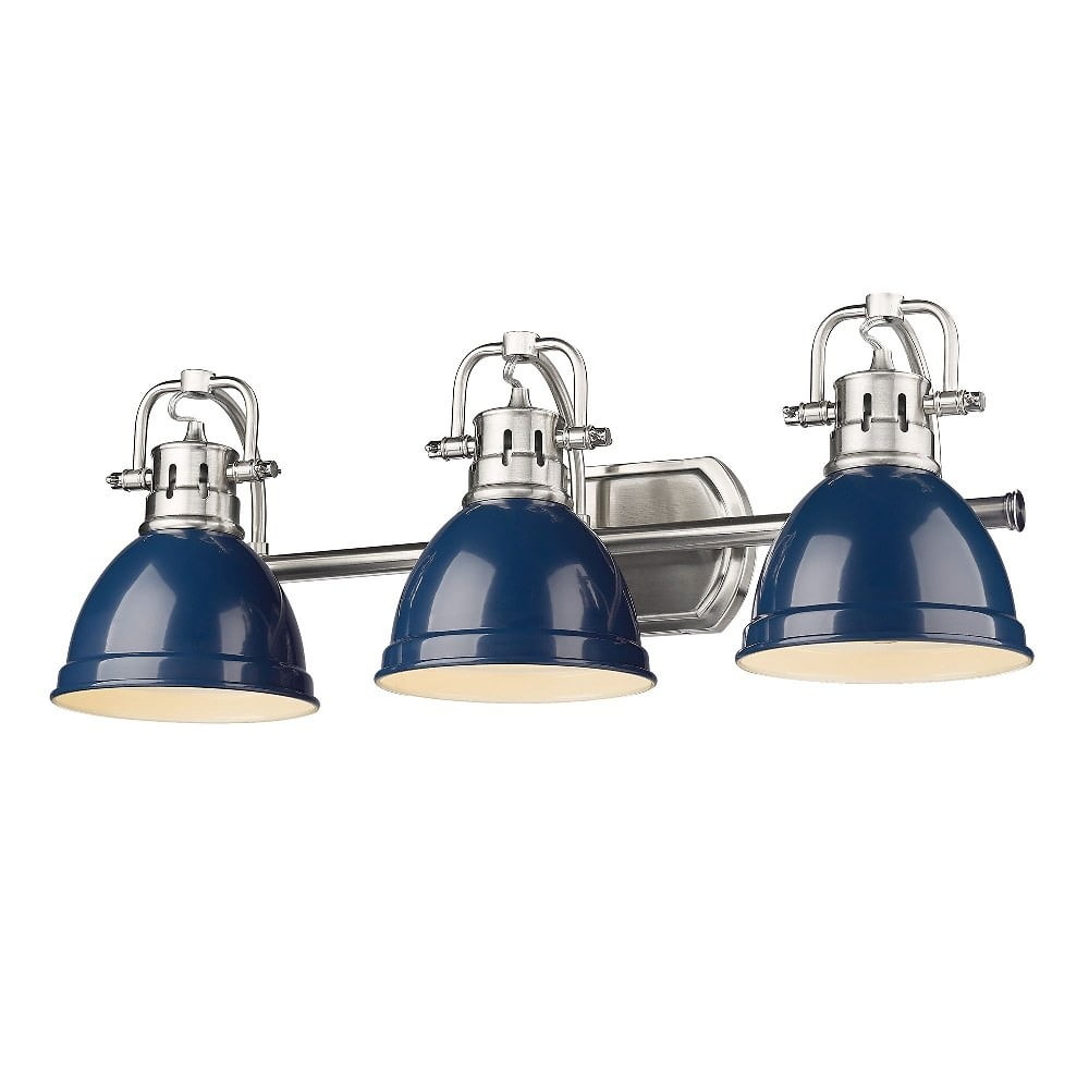 Golden Lighting - Duncan - 3 Light Bath Vanity-8.5 Inches Tall and 24.5 ...
