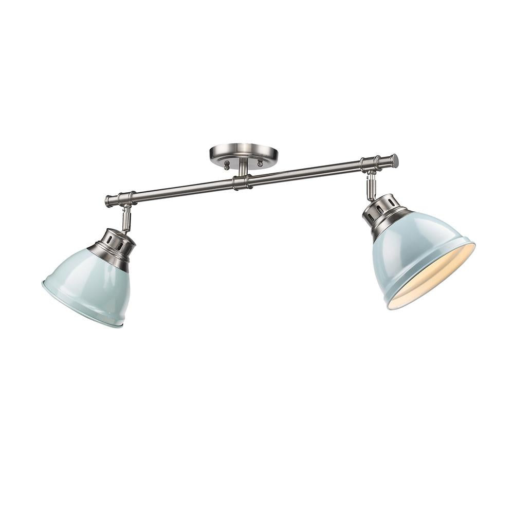 Golden Lighting 3602-3SF PW-SF Duncan 3 Light Semi-Flush - Track Light ...