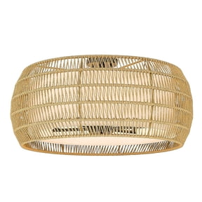 Golden Lighting Ryleigh Wall Sconce, 1-Light, Matte Black, Sisal Shade ...
