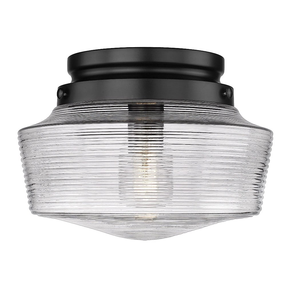 Wry Lighting Holloway 1-light Flush Mount in Matte Black - Walmart.com