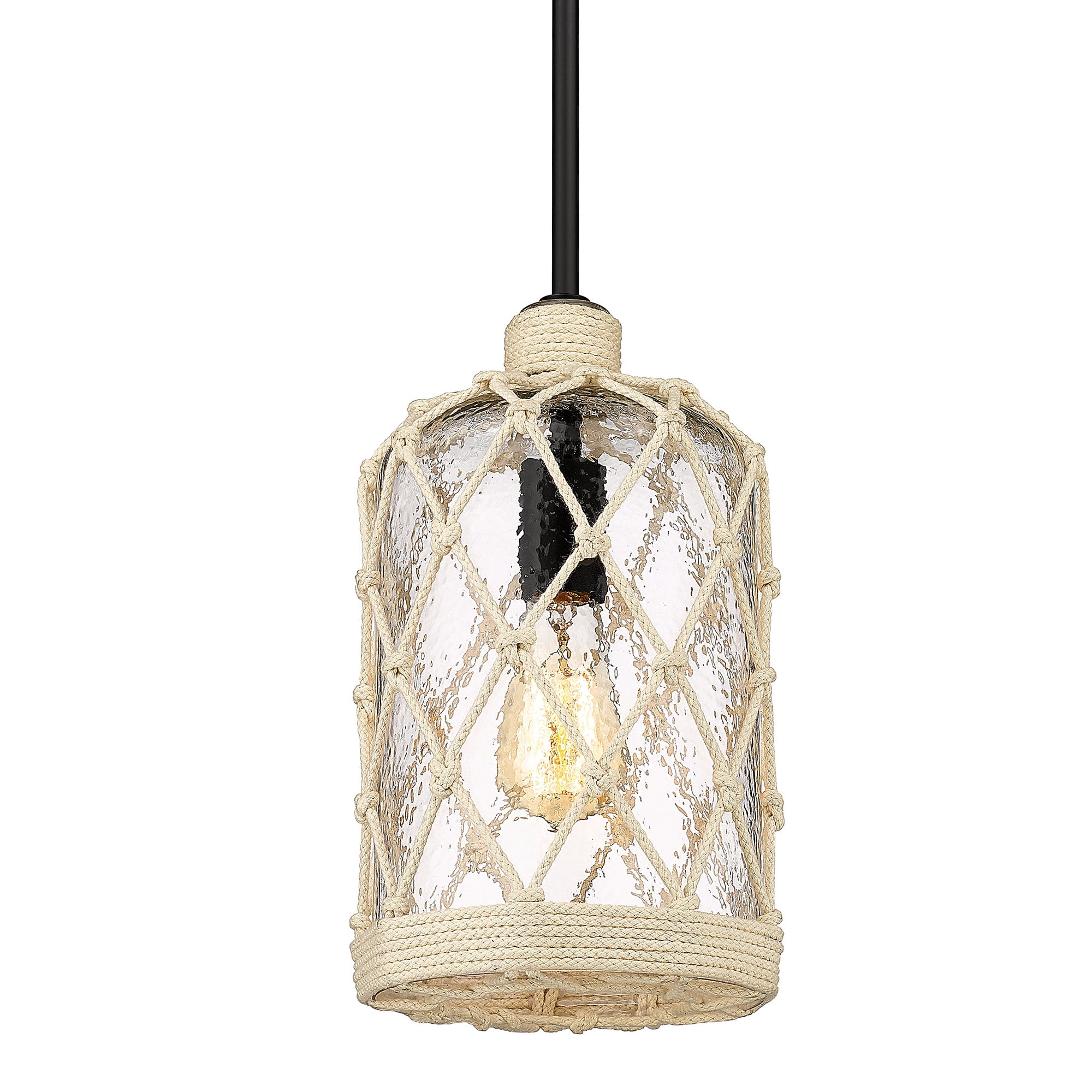 Wry Lighting Nassau 1-light Pendant in Matte Black - Walmart.com