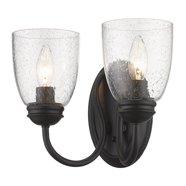 Golden Lighting Aruba 1 Light Wall Sconce in White Gold - Walmart.com