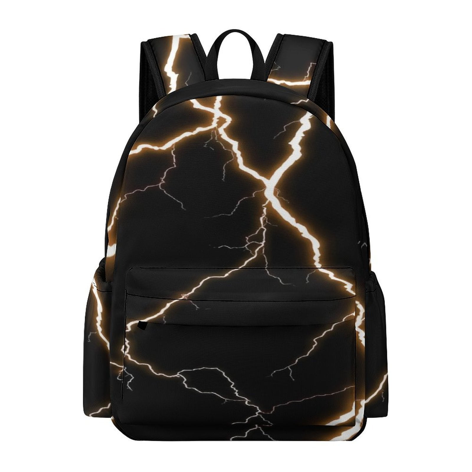 Golden Lightning Cracks Backpack Teenagers Student School Bags Laptop ...