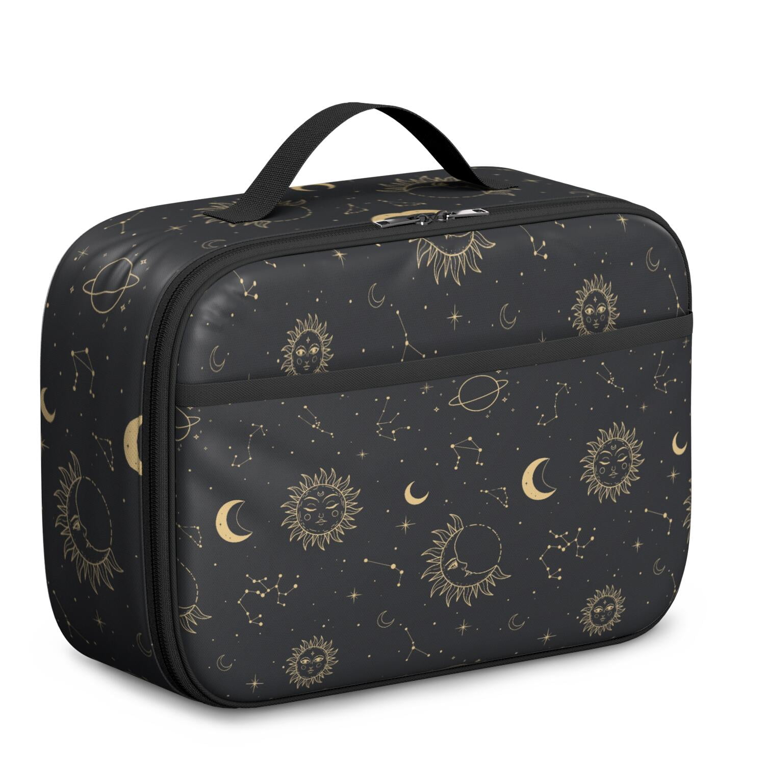 Golden Lunch Bag – Gothic Celestial Sun Moon Astrology Print Starry ...