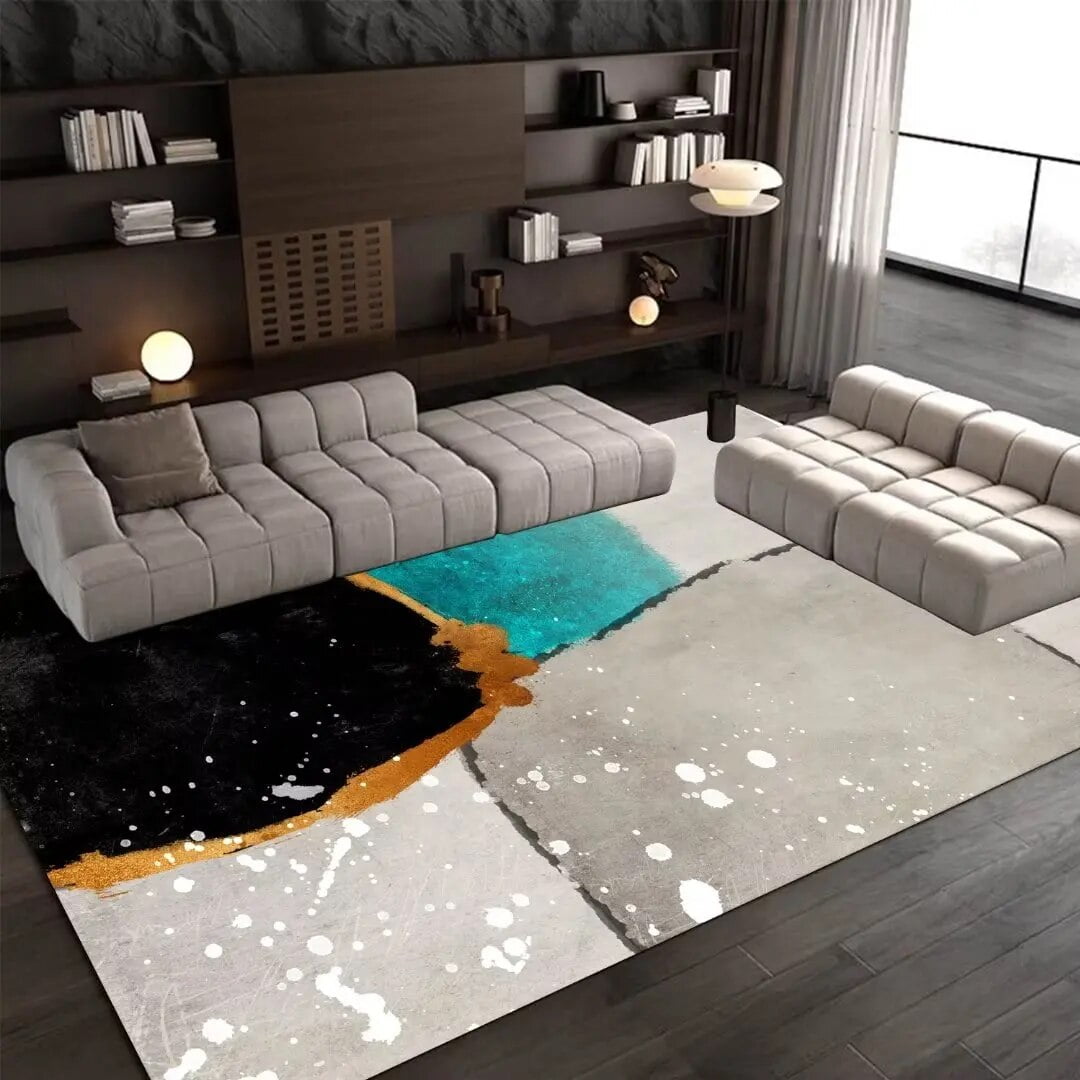 Golden Luxury Carpets for Living Room 160x230cm Decoration Home ...