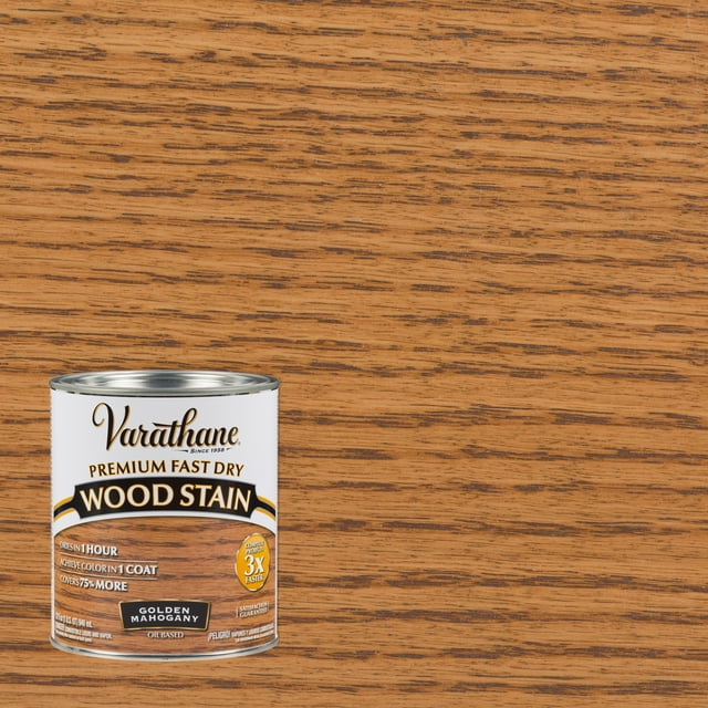 Golden Mahogany, Varathane Premium Fast Dry Wood Stain-262014, Quart ... Golden Mahogany, Varathane Premium Fast Dry Wood Stain-262014, Quart ...