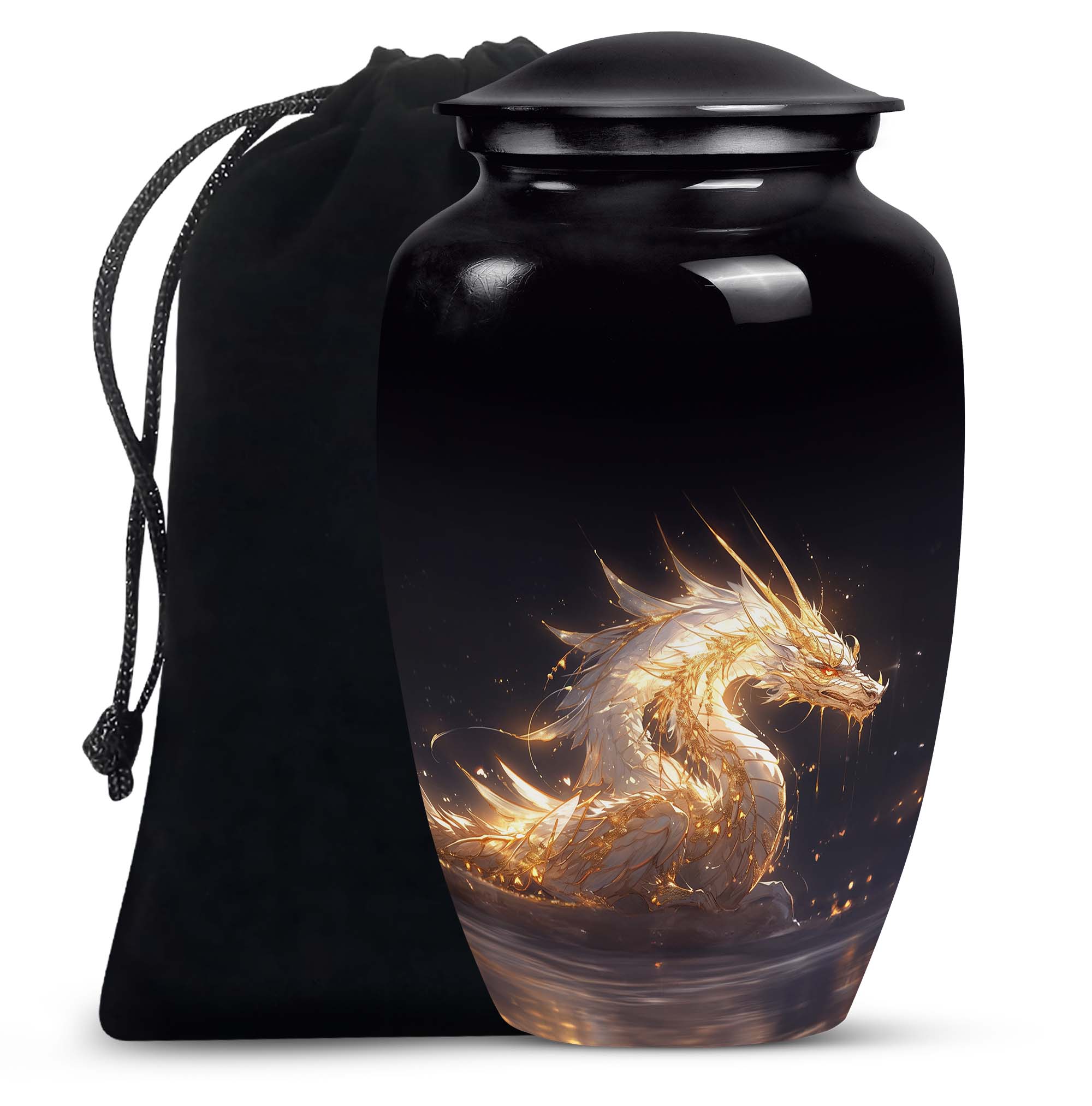 Golden Majesty The Fire Dragon - Urns For Human Ashes Adult Female - 10 ...
