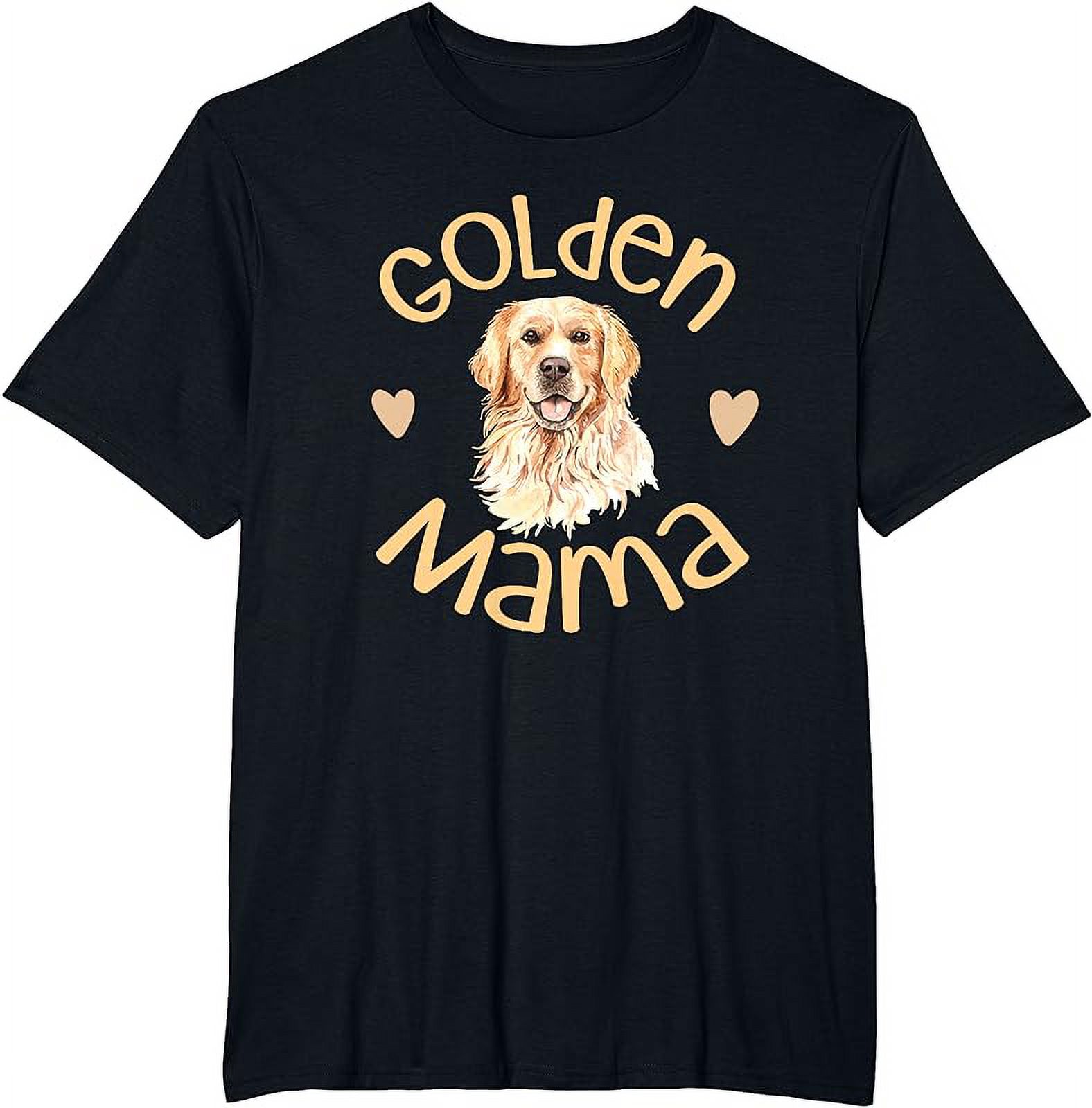 Golden Mama Cute Golden Retriever Dog Mom Pet T-Shirt - Walmart.com