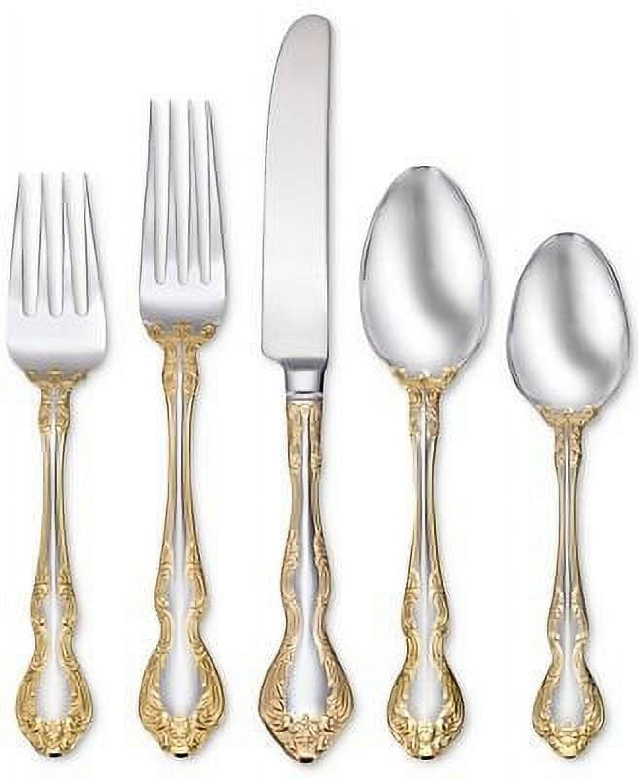 Golden Mandolina 45 Piece Fine Flatware Set - Walmart.com