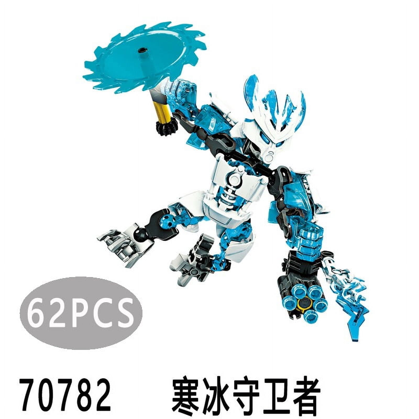 Golden Mask Master Skull Warrior Building Blocks Hero Factory Fit Robot ...