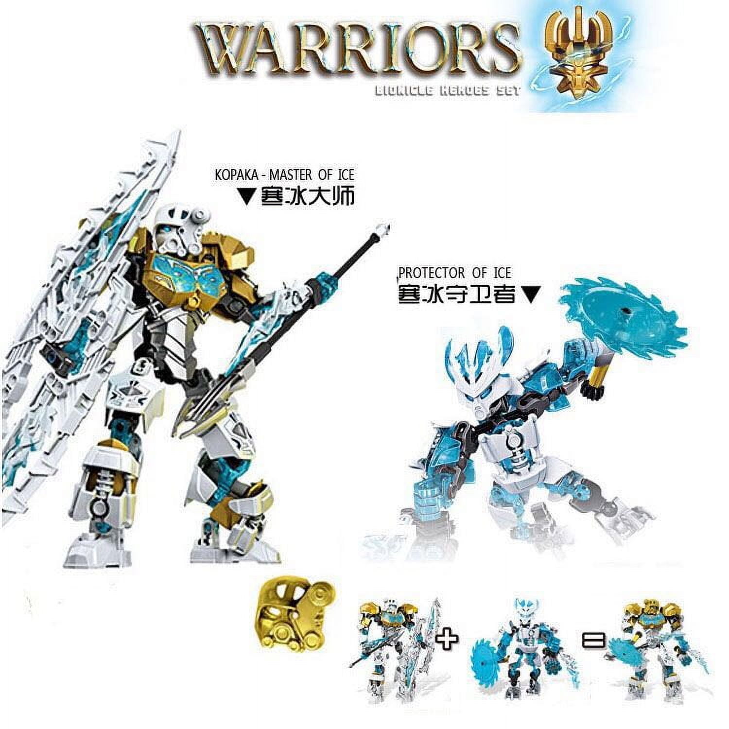 Golden Mask Master Skull Warrior Building Blocks Robot Bricks Toys ...