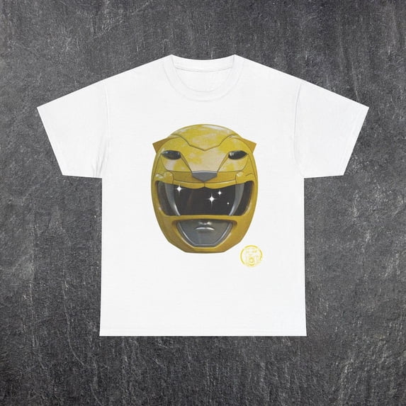 Golden Mask Visual Tee, High Energy Yellow MMPR Concept Inspired by ...