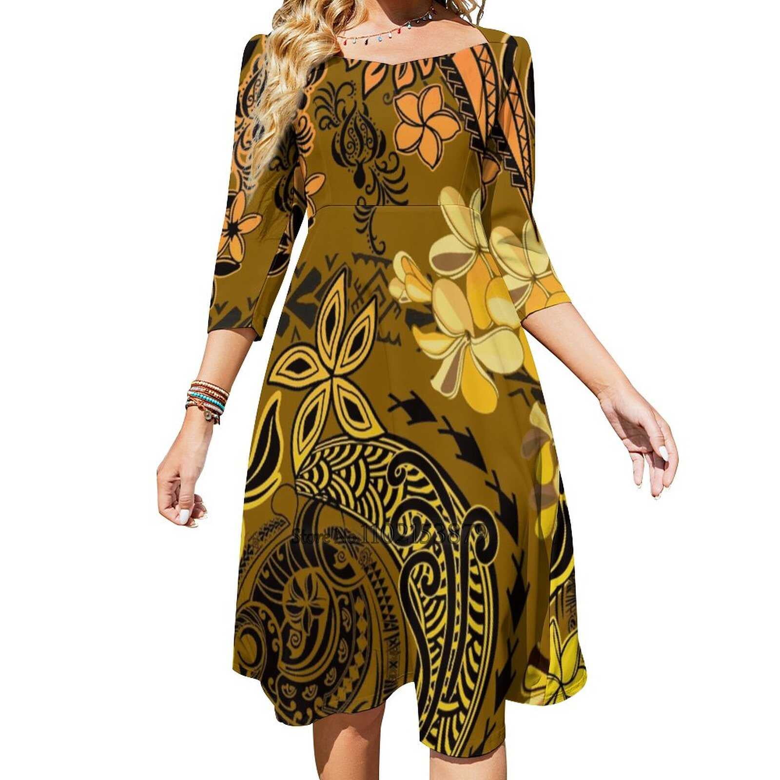 Golden Maui Sunset Hawaiian - Samoan Tribal Jungle Design Back Lacing ...