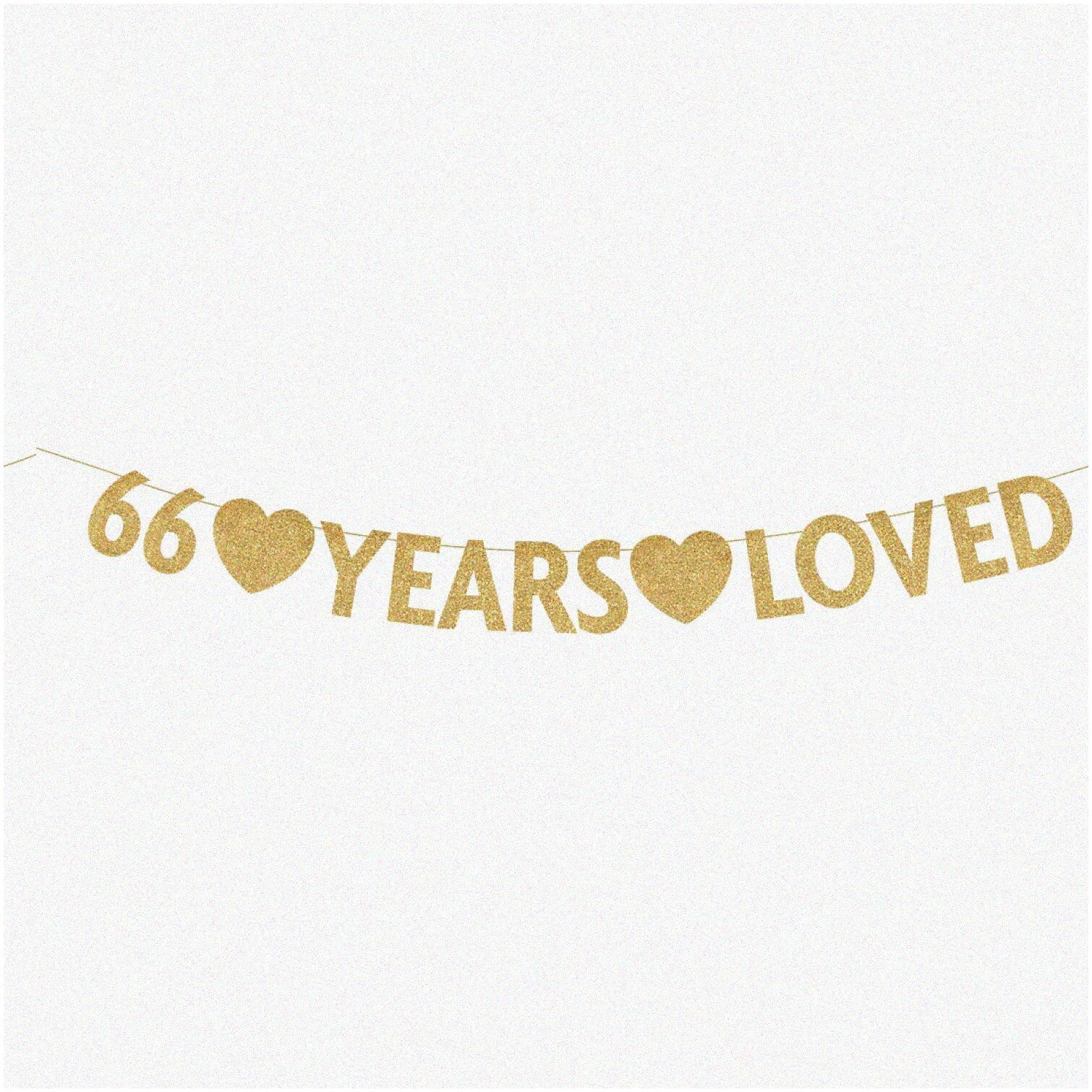 Golden Memories 66th Birthday Celebration Kit - Glittering Gold Party ...