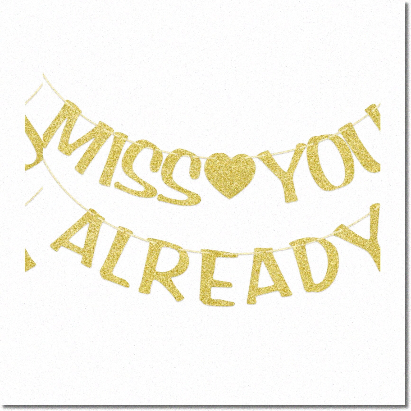 Golden Memories Farewell Banner - Pre-strung Party Decorations for ...