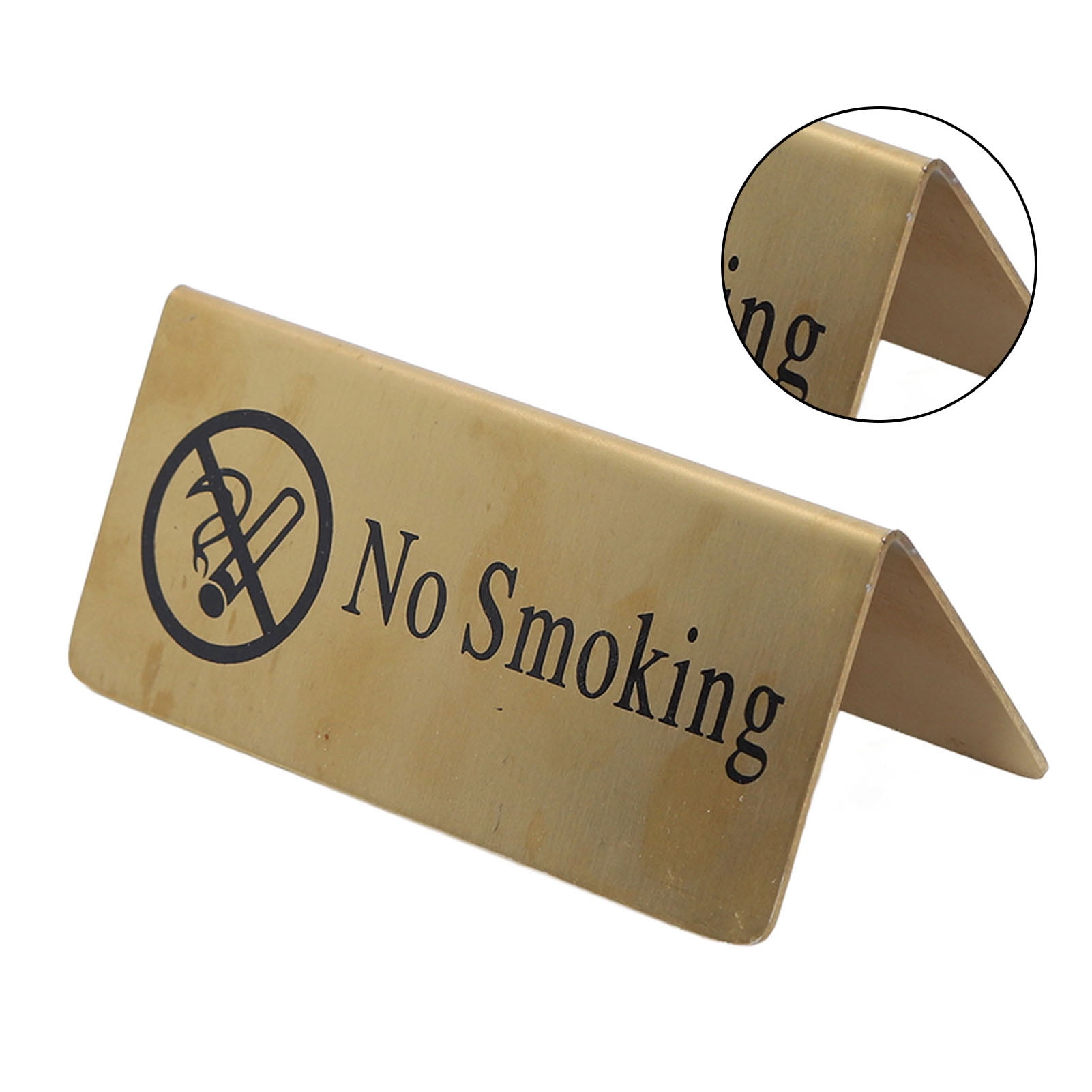 Golden Metal Table Top Reserved Sign , Stainless Steel Reserved Table ...