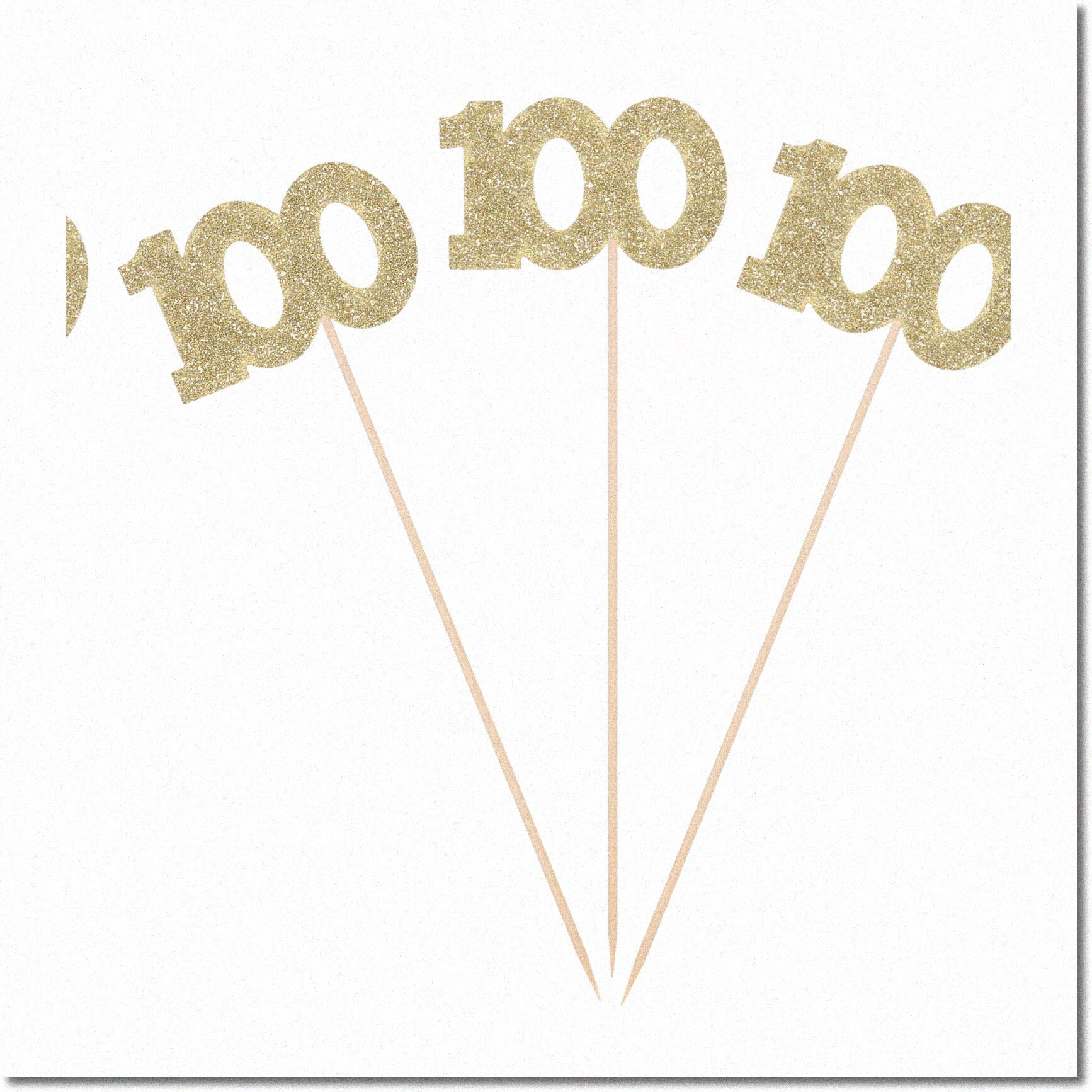 Golden Milestone Celebration Kit - Sparkling 100th Day Centerpiece ...