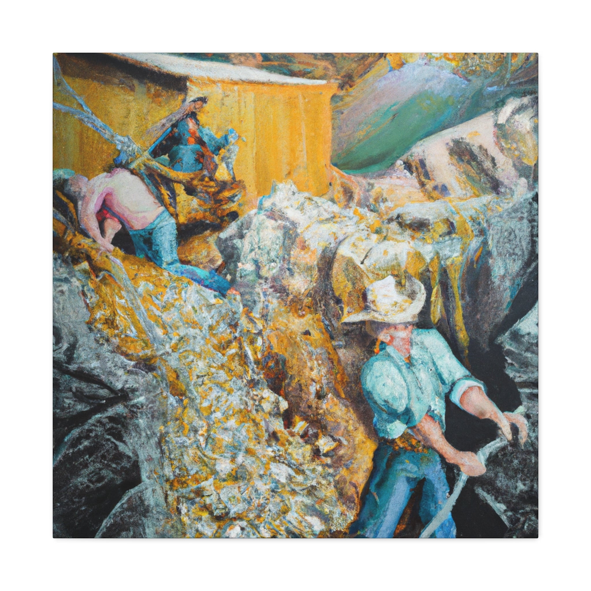 Golden Mine Reflection - Canvas - Walmart.com