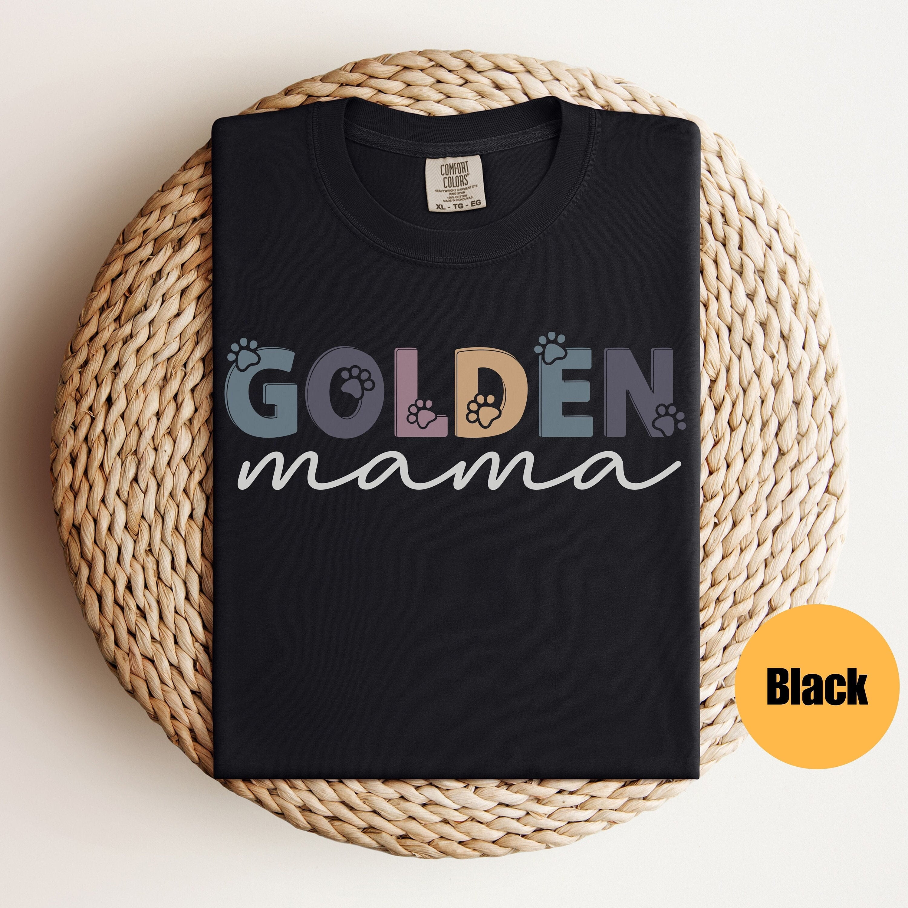 Golden Mom Shirt Dog Lover Gift Dog Mama Shirt Golden Retriever T-Shirt ...