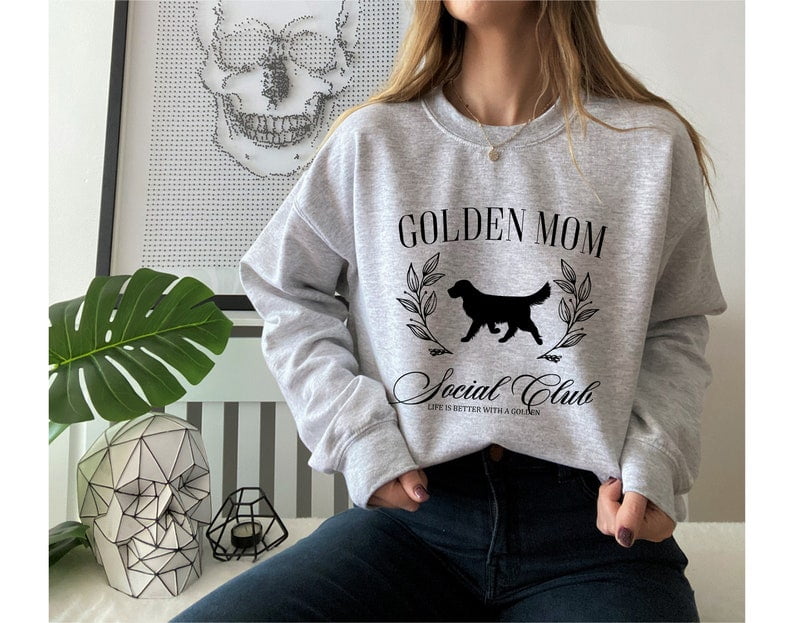Golden Mom Sweatshirt Life is Golden Sweatshirt Mom Social Club Sweater ...