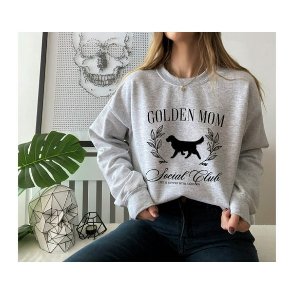 Golden Mom Sweatshirt Life is Golden Sweatshirt Mom Social Club Sweater ...