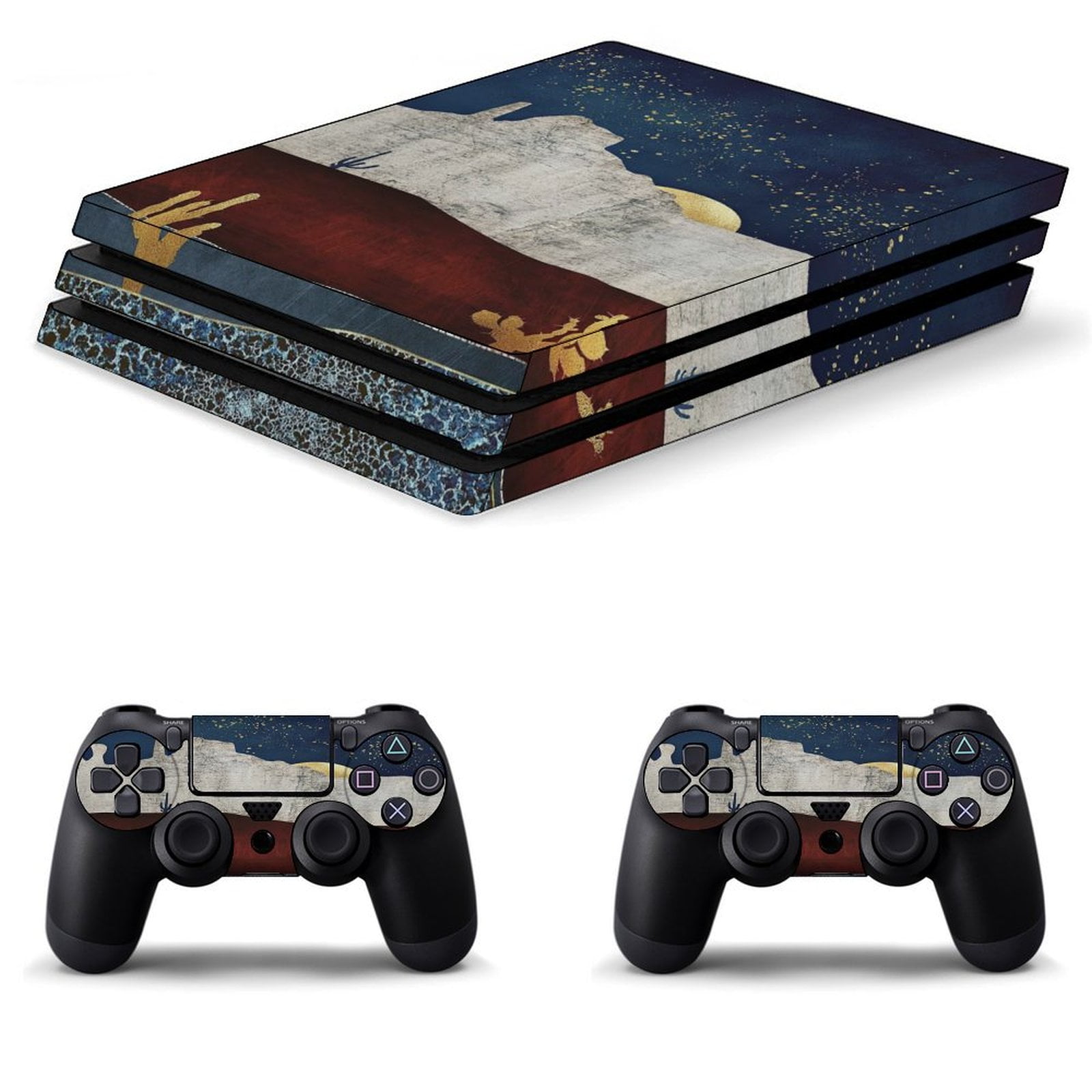 Golden Moon PS4/PS4 Pro/PS4 Slim Skin Sticker For Console And ...