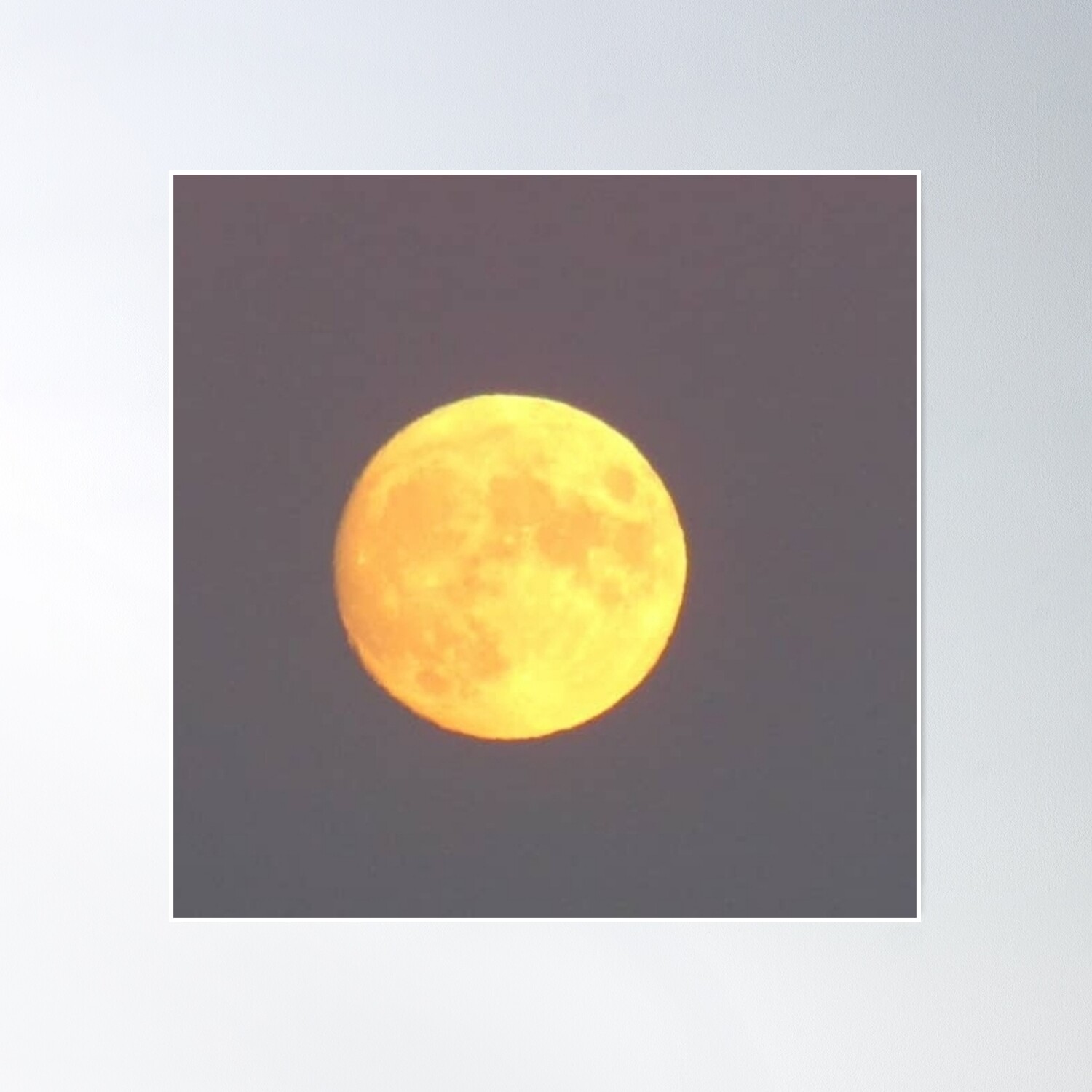 Golden Moon Poster Wall Art, Modern Wall Decor, 30x30 UNFRAMED ...