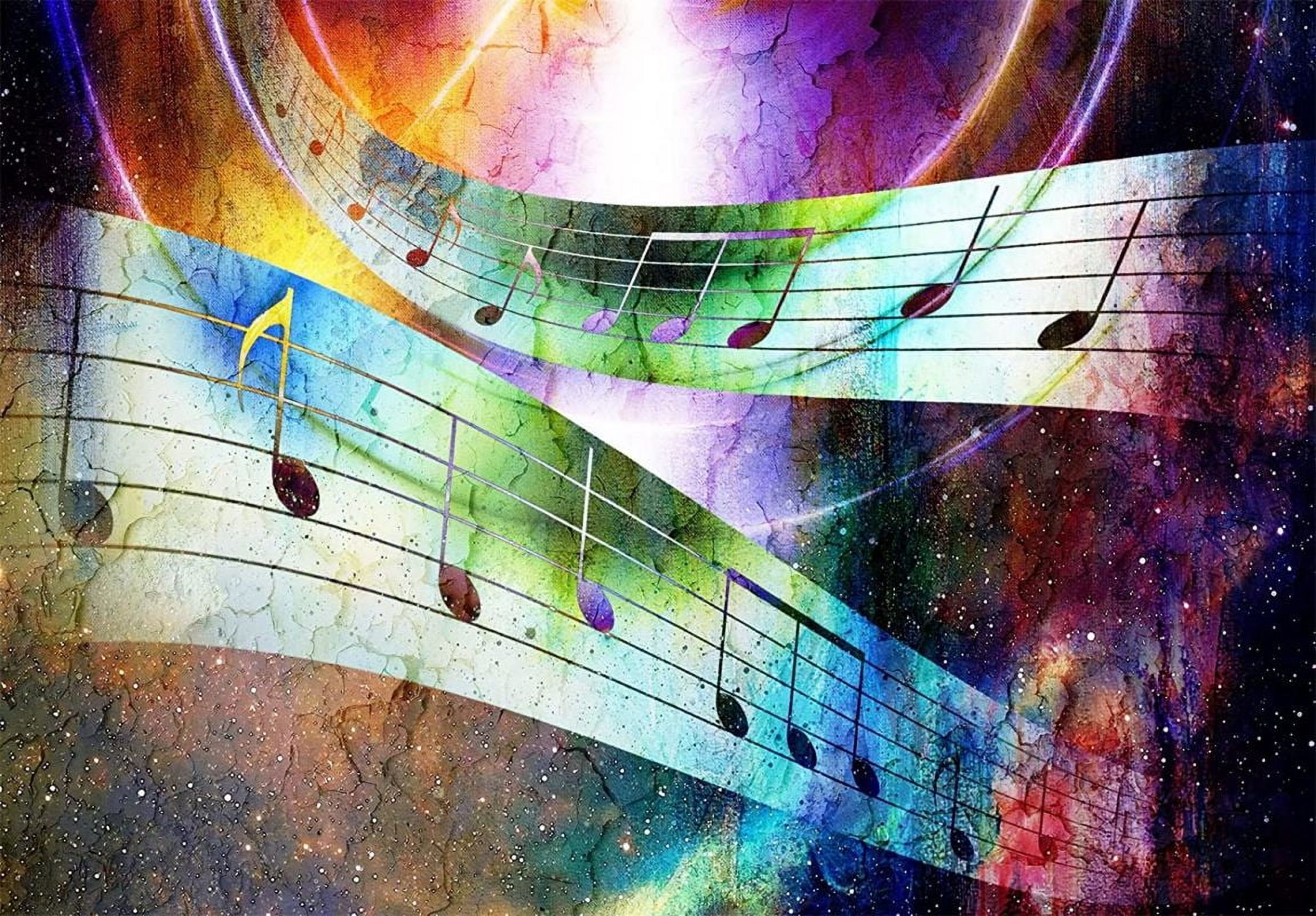 Golden Musical Notes Theme Backdrop Piano Background Custom Birthday ...