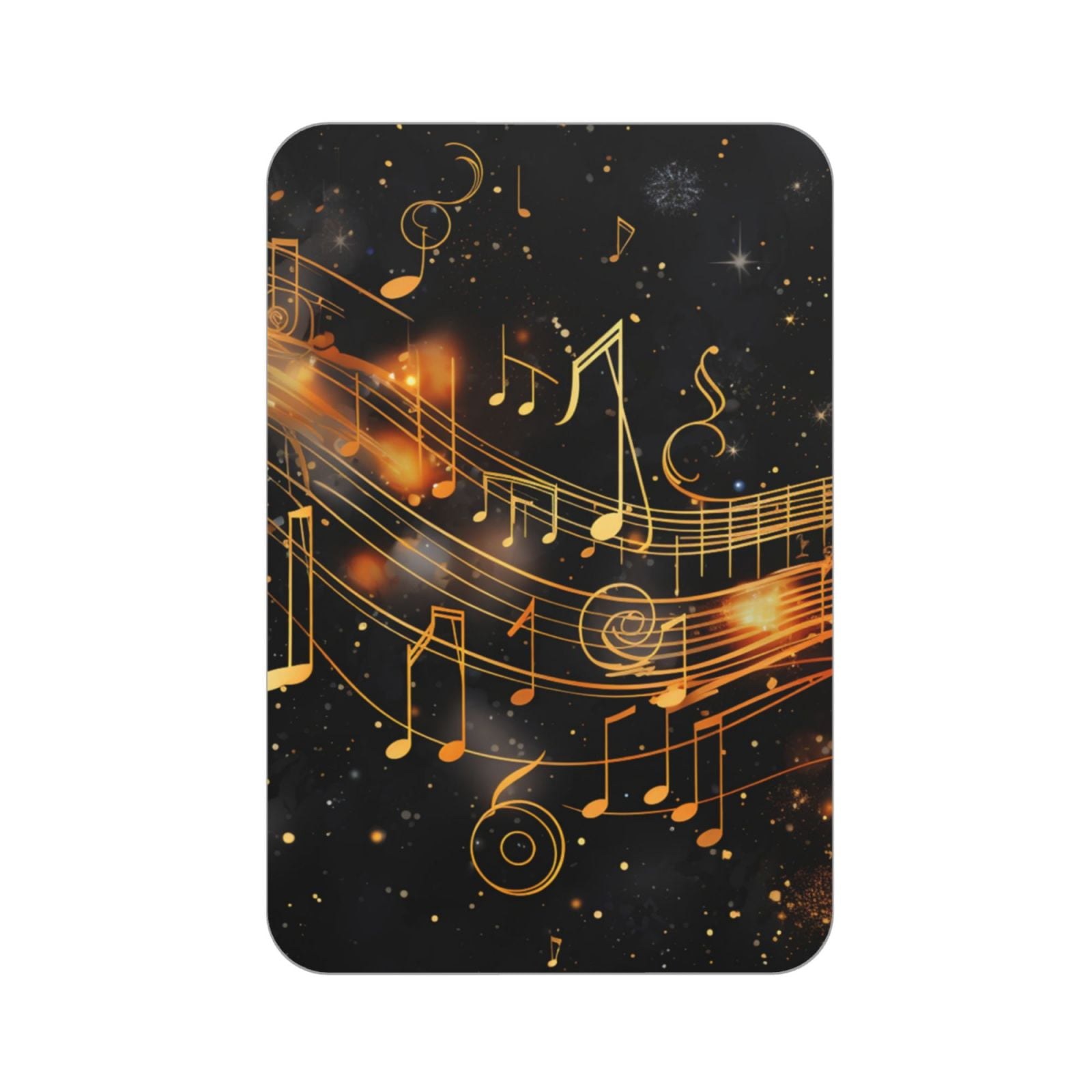 Golden Musical Notes With Piano Starry Acrylic Fridge Magnets ...