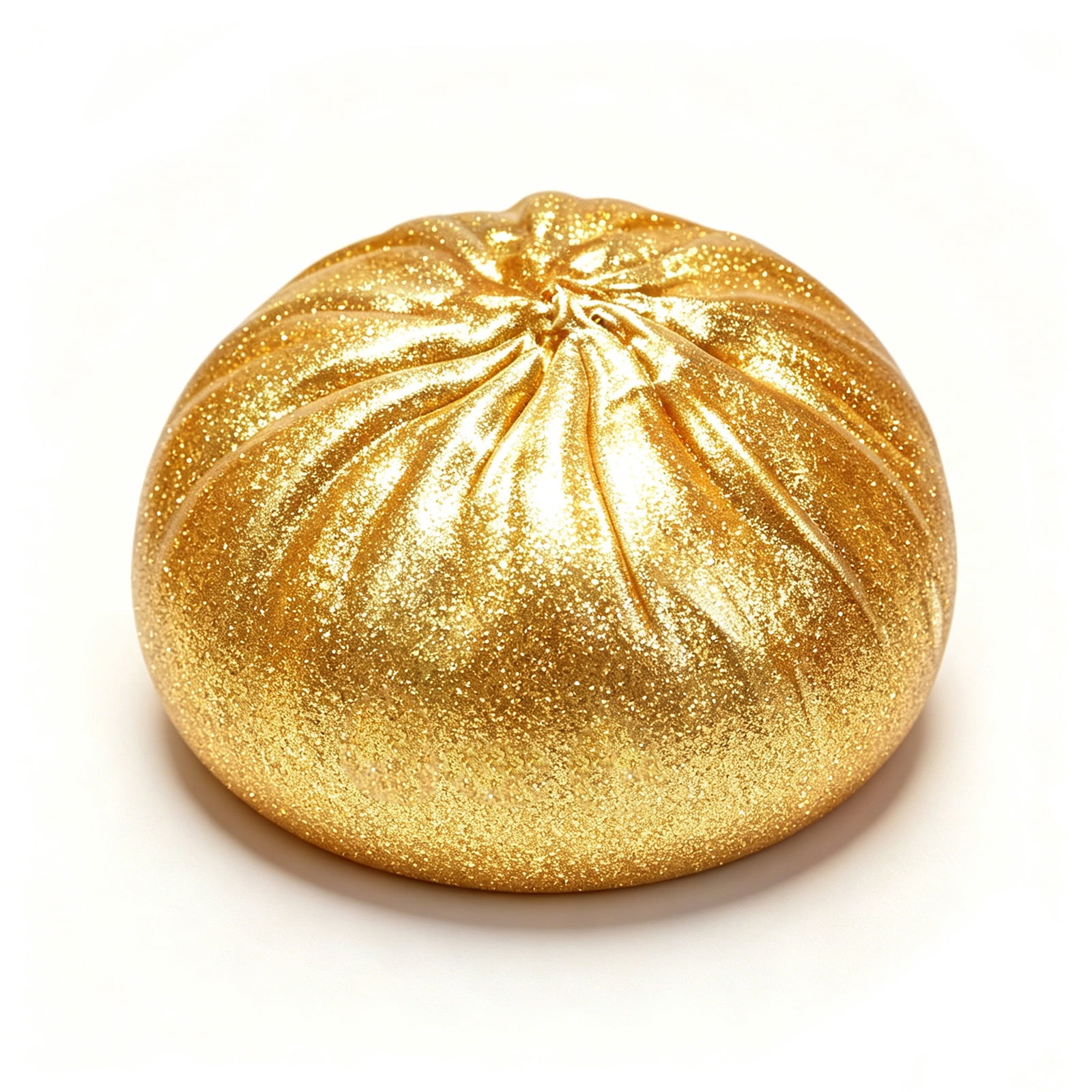 Golden Mystery Dumpling Fidget with Steamer Case, Funny Squeeze Dough ...