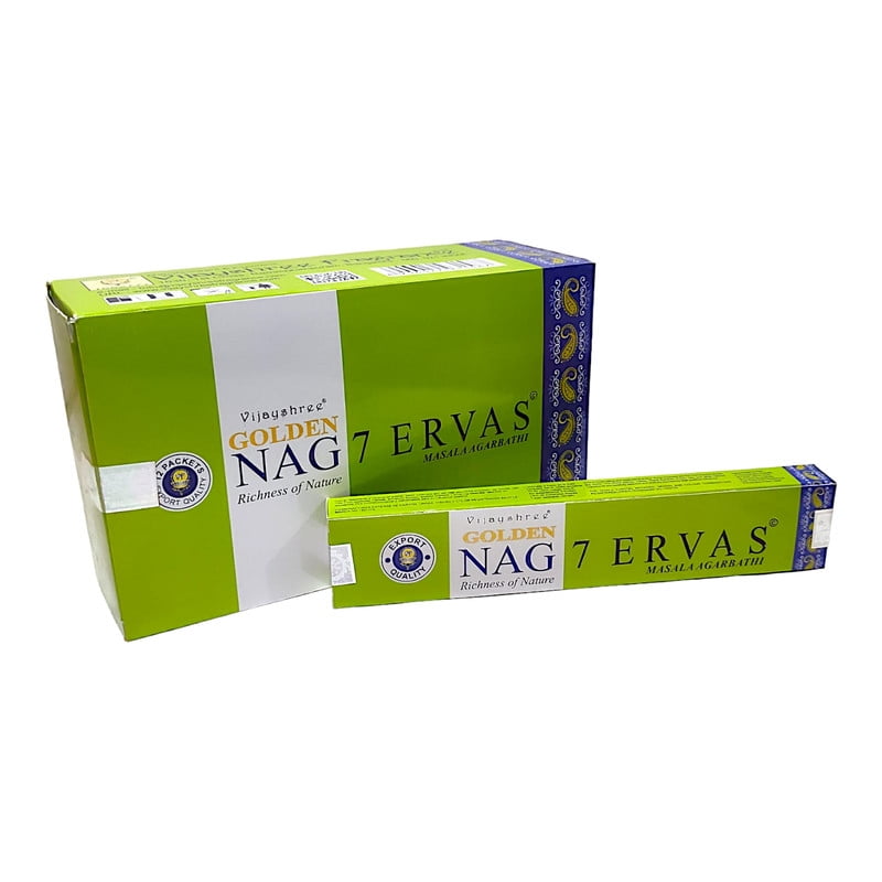 Golden Nag 7 Herbs Masala Incense Stick Natural Handmade Agarbatti 12 Pack 15 gm - Walmart.com