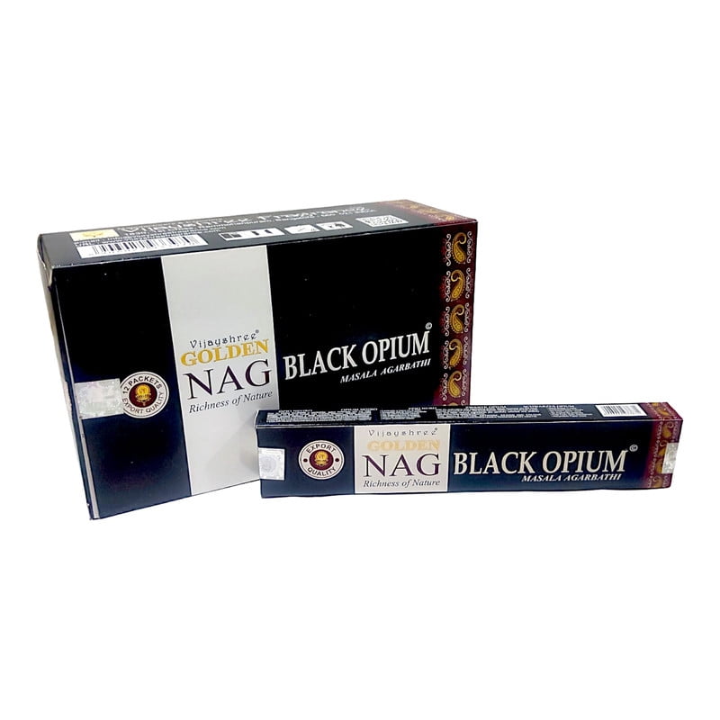 Golden Nag Black Opium Masala Incense Stick Natural Handmade Agarbatti ...