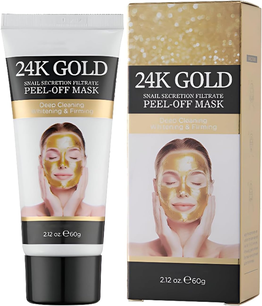 Golden Nano Lift Mask 24k Nano Gold Peel-Off Face Mask Gold Collagen ...