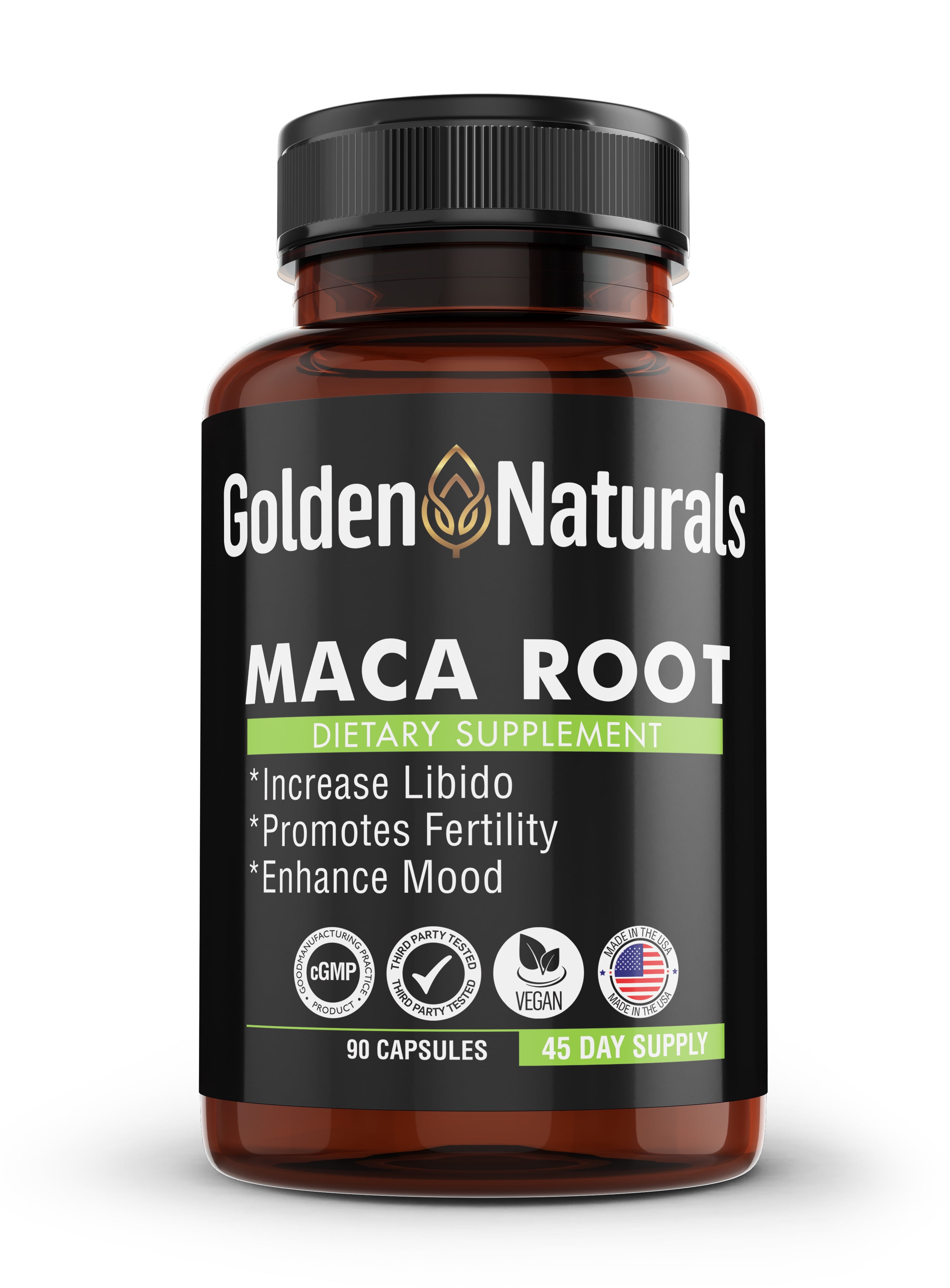 Golden Naturals Maca Root, 20:1 Concentrated Extract, Reproductive ...