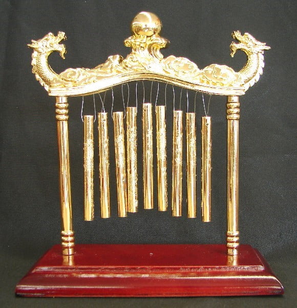 Golden Nine Rod Dragon Wind Chime by Feng Shui Import LLC - Walmart.com