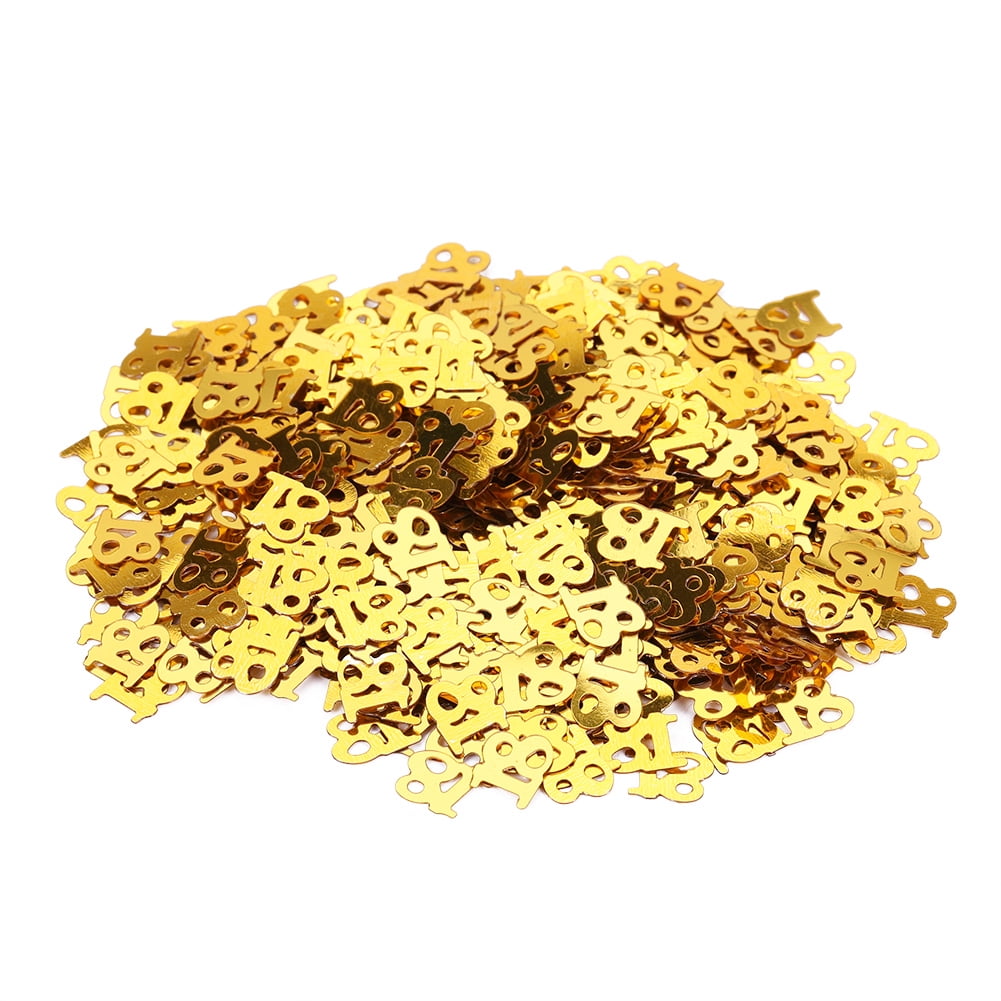Golden Numbers Confetti Decoration Table Scatters Birthday Party ...