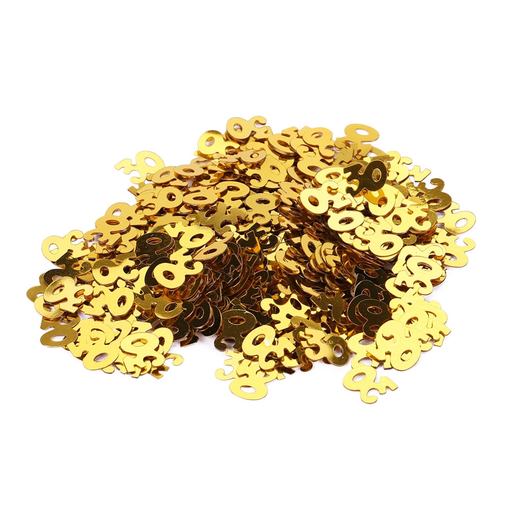 Golden Numbers Confetti Decoration Table Scatters Birthday Party ...