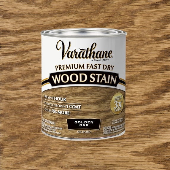 Golden Oak, Varathane Premium Fast Dry Wood Stain-262003, Quart ...
