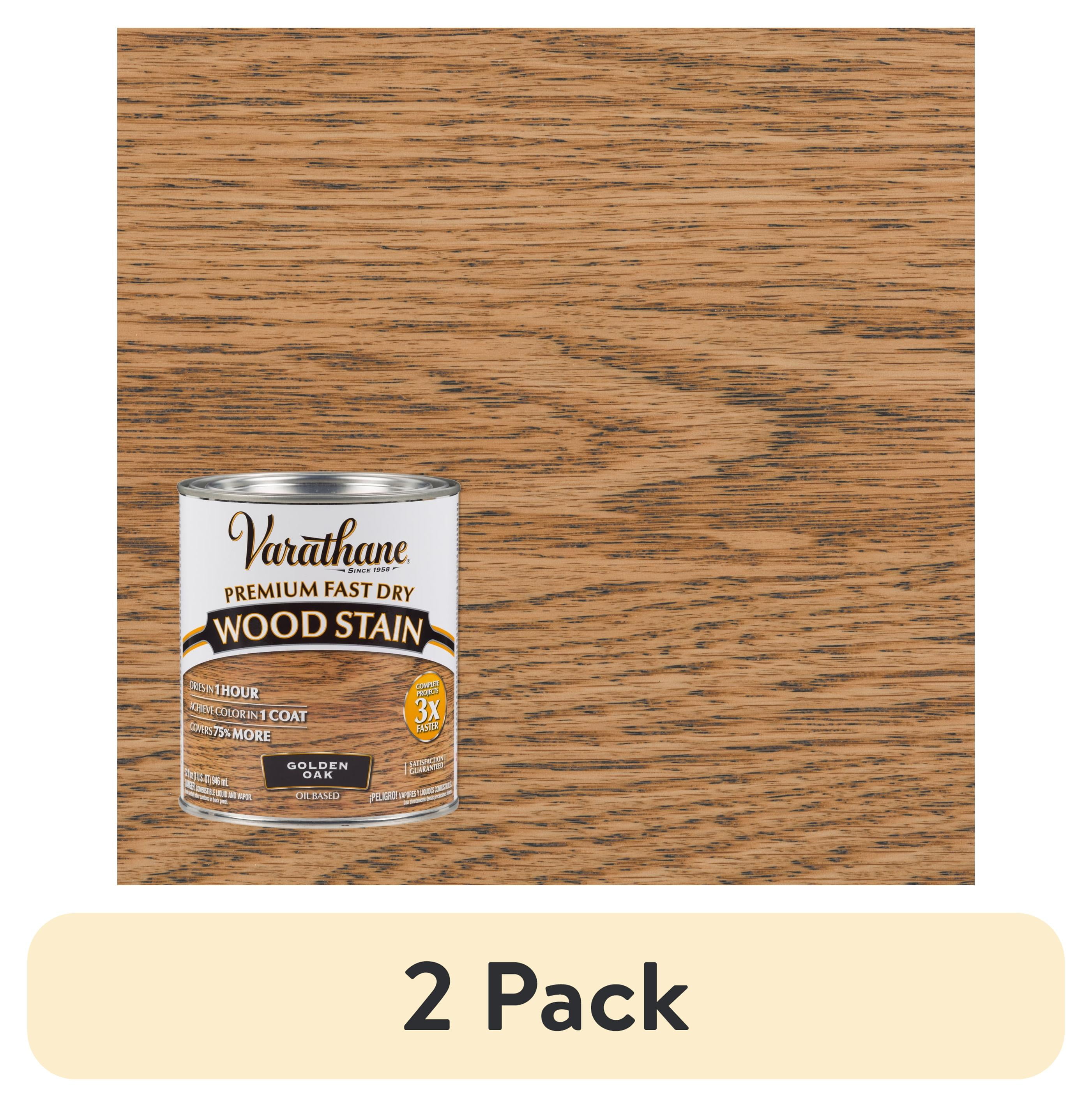 (2 pack) Golden Oak, Varathane Premium Fast Dry Wood Stain-262003 ...