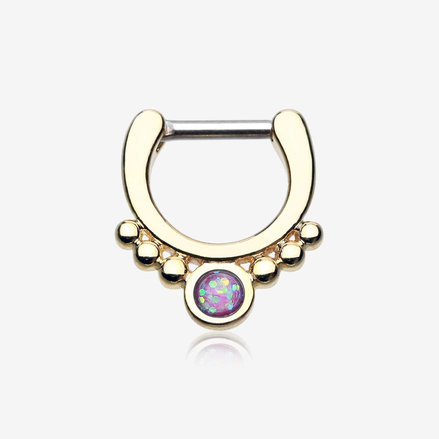 Golden Opal Grandiose Septum Clicker - Walmart.com