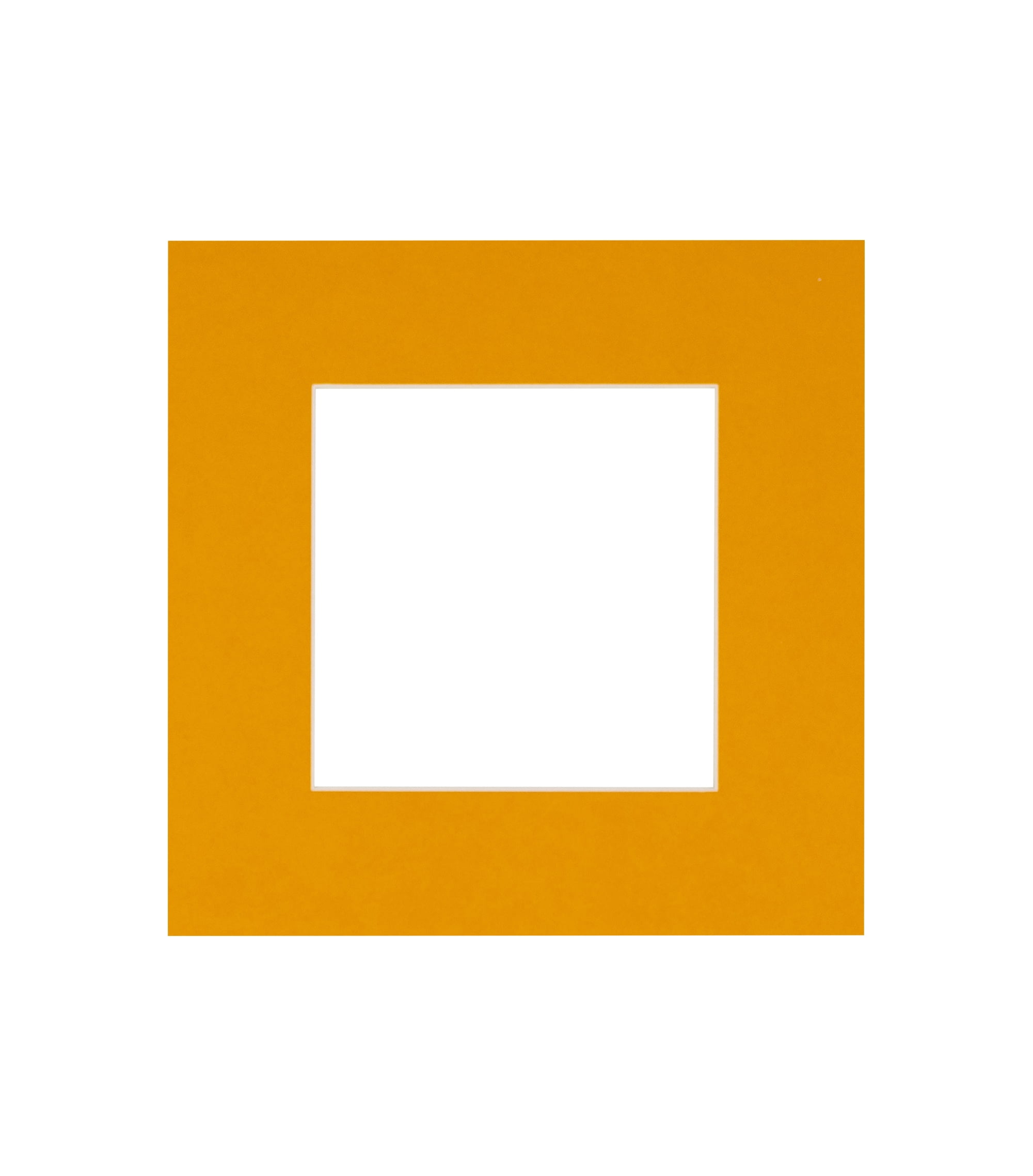Golden Orange Acid Free 7x7 Square Picture Frame Mat with White Core ...