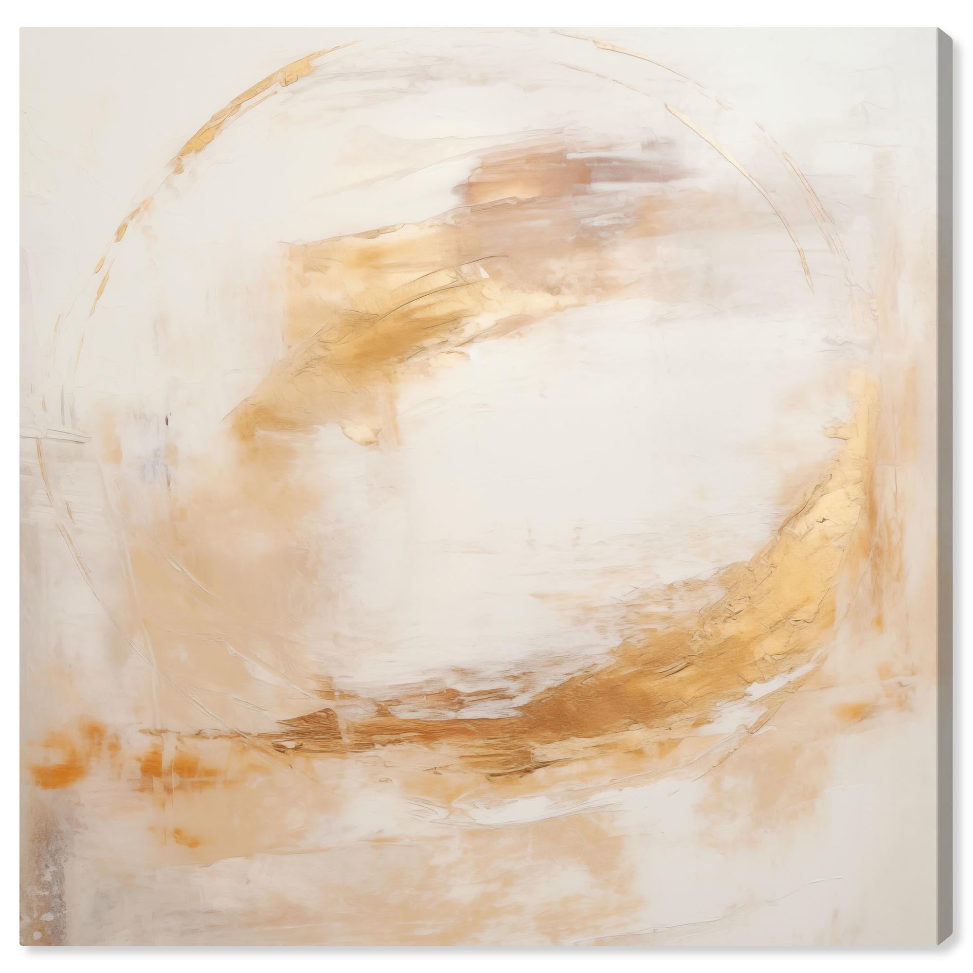 Golden Orb I Canvas Boho Golden Art by Art Remedy, Gallery Wrapped, 24 ...