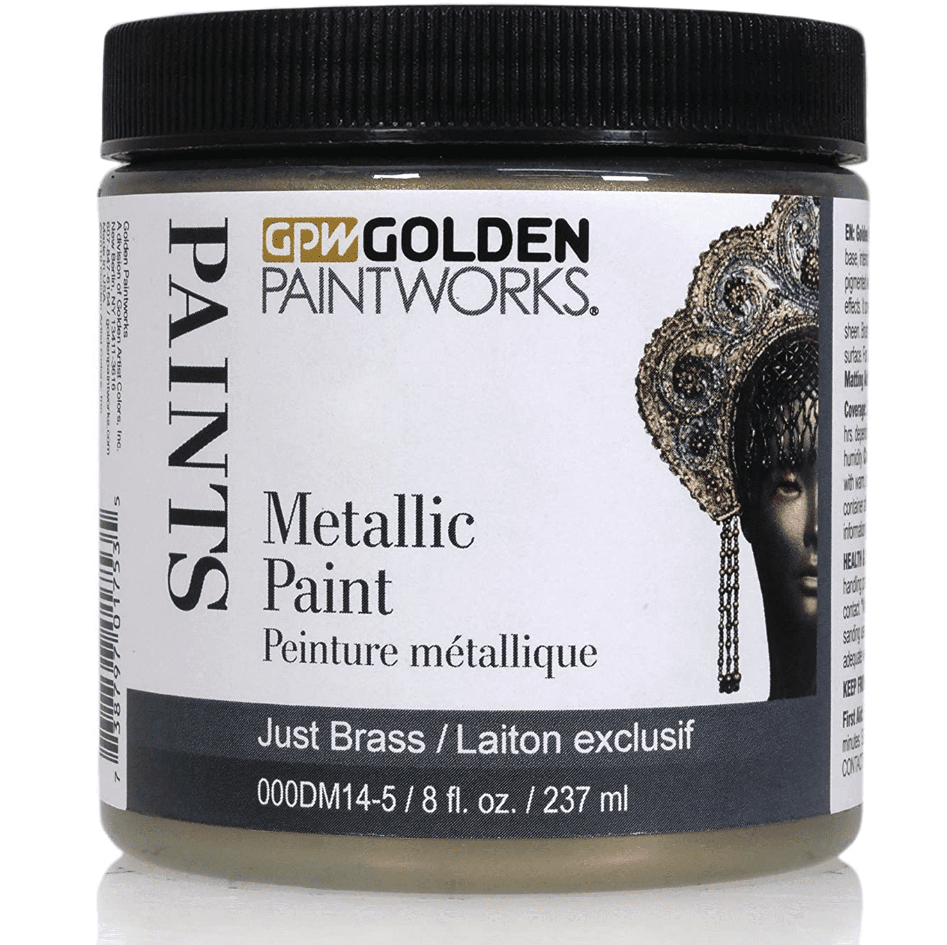 Golden Paintworks Metallic Paint, 8 ounce jar, Just Brass (DM14-5 ...