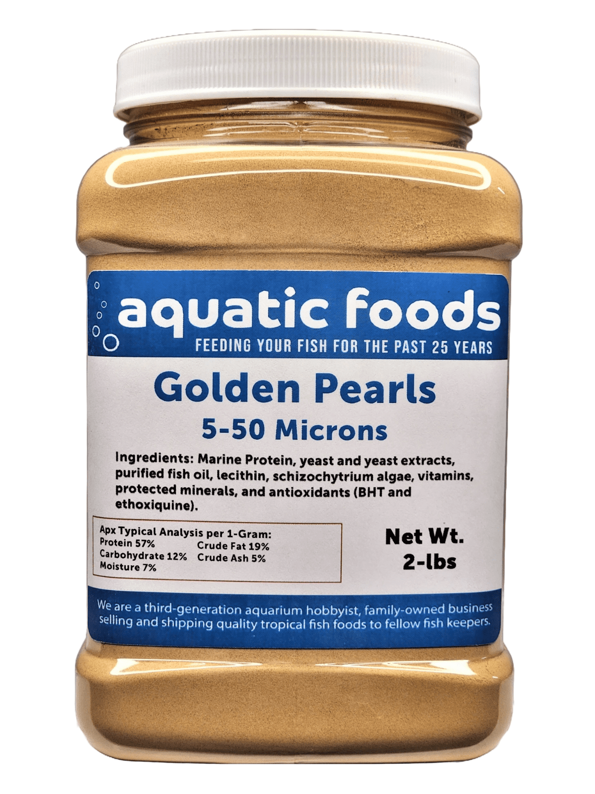 Golden Pearls 5-50 Microns (Powder) For Newly Hatched Fry and Babies of ...
