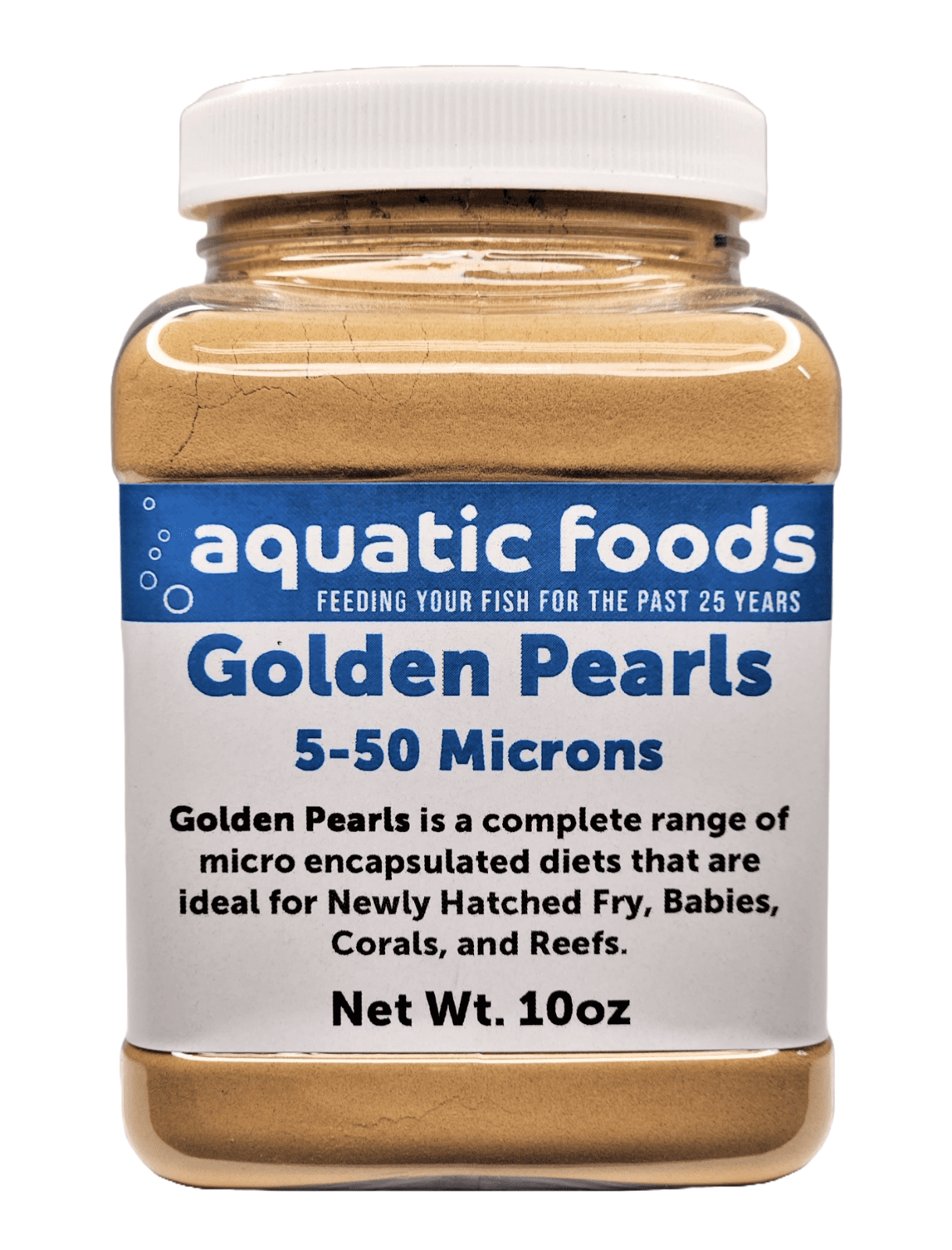 Golden Pearls 5-50 Microns (Powder) For Newly Hatched Fry and Babies of ...