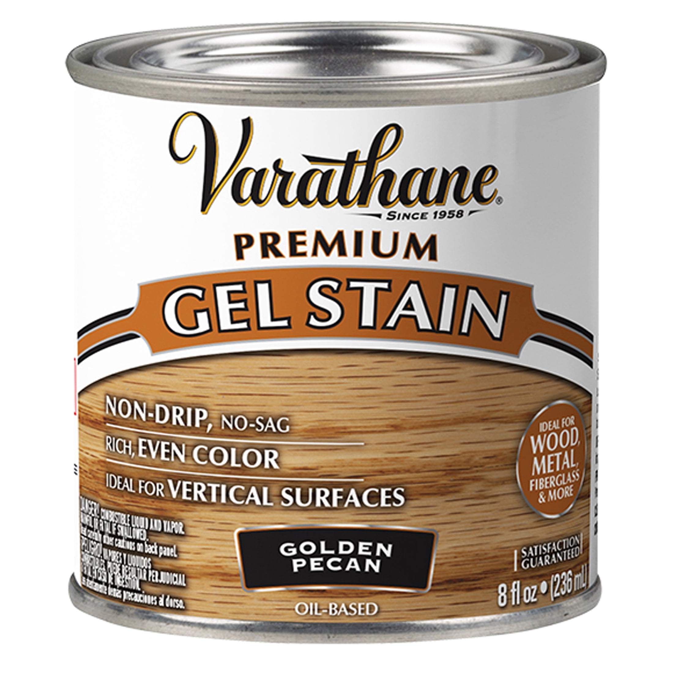 Golden Pecan, Varathane Premium Gel Wood Stain-358316, Half Pint, 4 ...